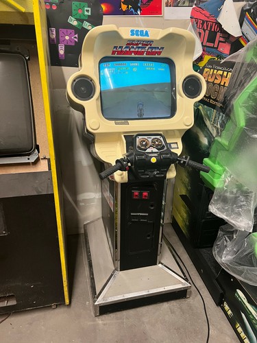 SUPER HANG ON ARCADE MACHINE by SEGA (Excellent Condition) *RARE* w ...