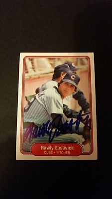 Rawly Eastwick Cubs 1982 Fleer #596 Reds Authentic Signed Autograph ...