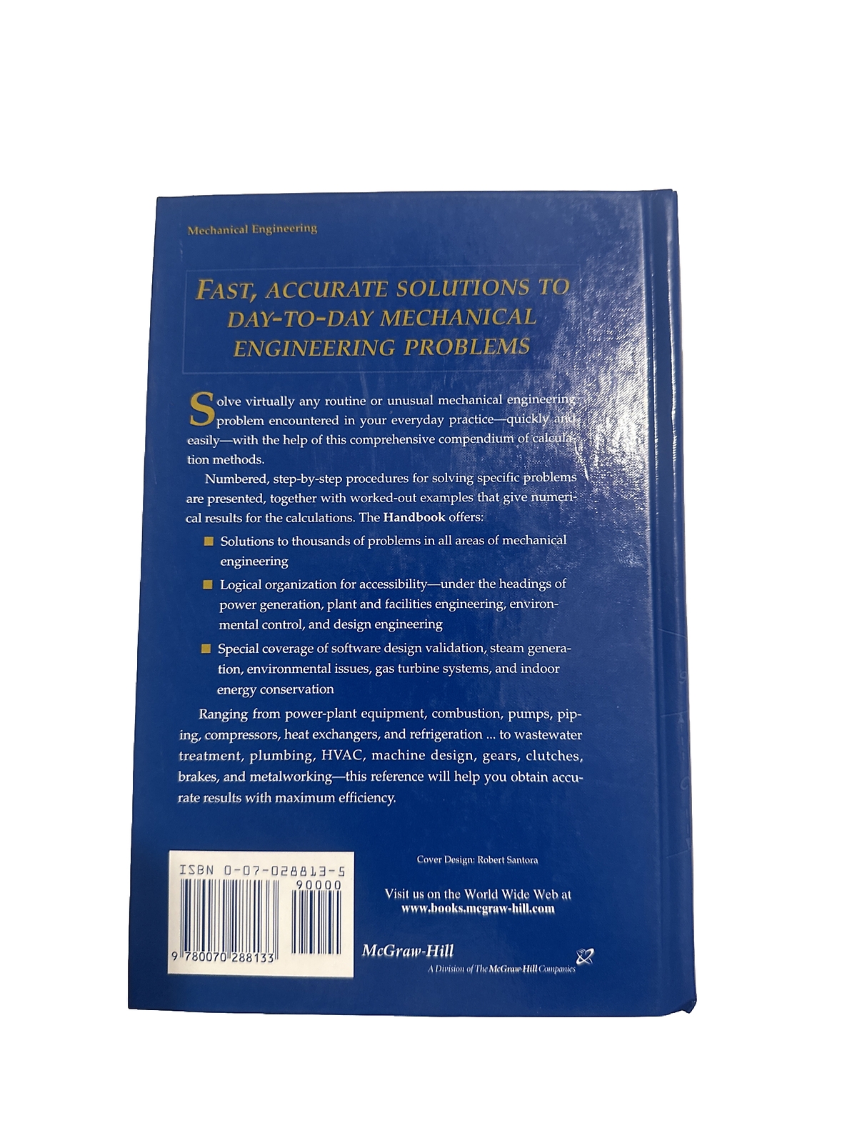 Handbook of Mechanical Engineering Calculations by Hicks (hardcover ...