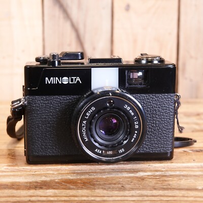 Minolta Hi-Matic G2 35mm Film Point and Shoot Camera Black - Untested ...