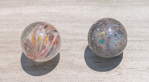 (2) Vintage End Of Day Cloud Marbles. Sizes .92 & .93 Inches. | eBay