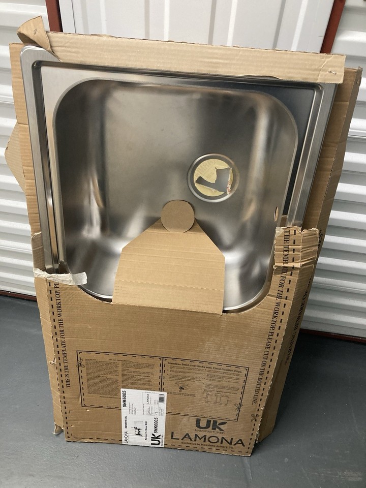Howdens Lamona Stainless Steel Kitchen Sink Single Bowl. | eBay UK