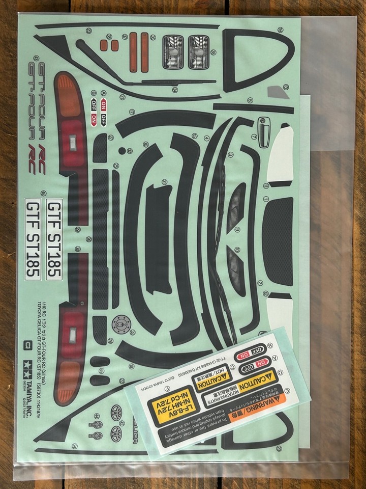 Tamiya Toyota Celica GT-Four ST185 Body Shell + Wheels * 58730 * Radio ...