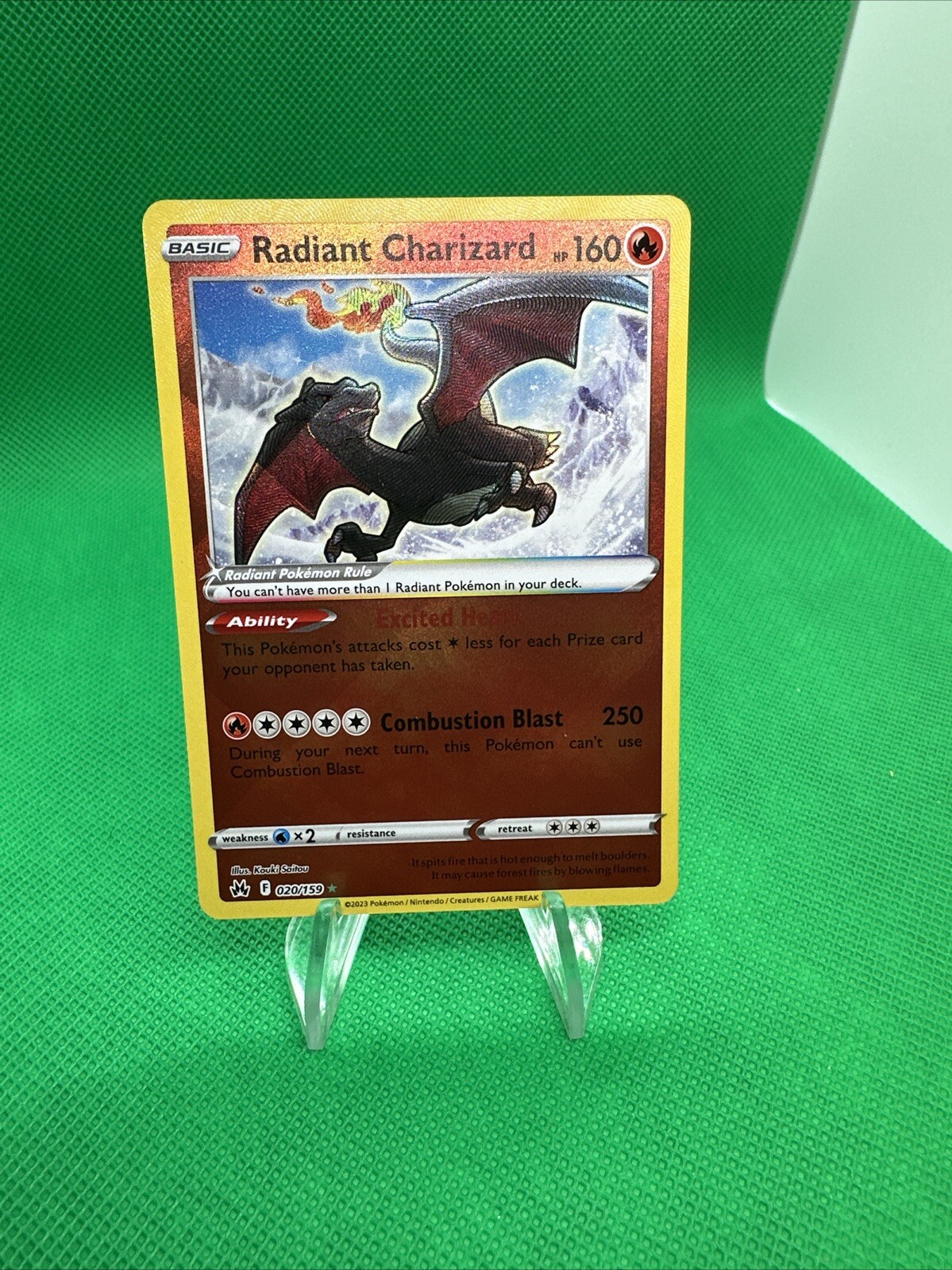 Pokemon Card - Radiant Charizard 020/159 Ultra Rare Crown Zenith SWSH ...