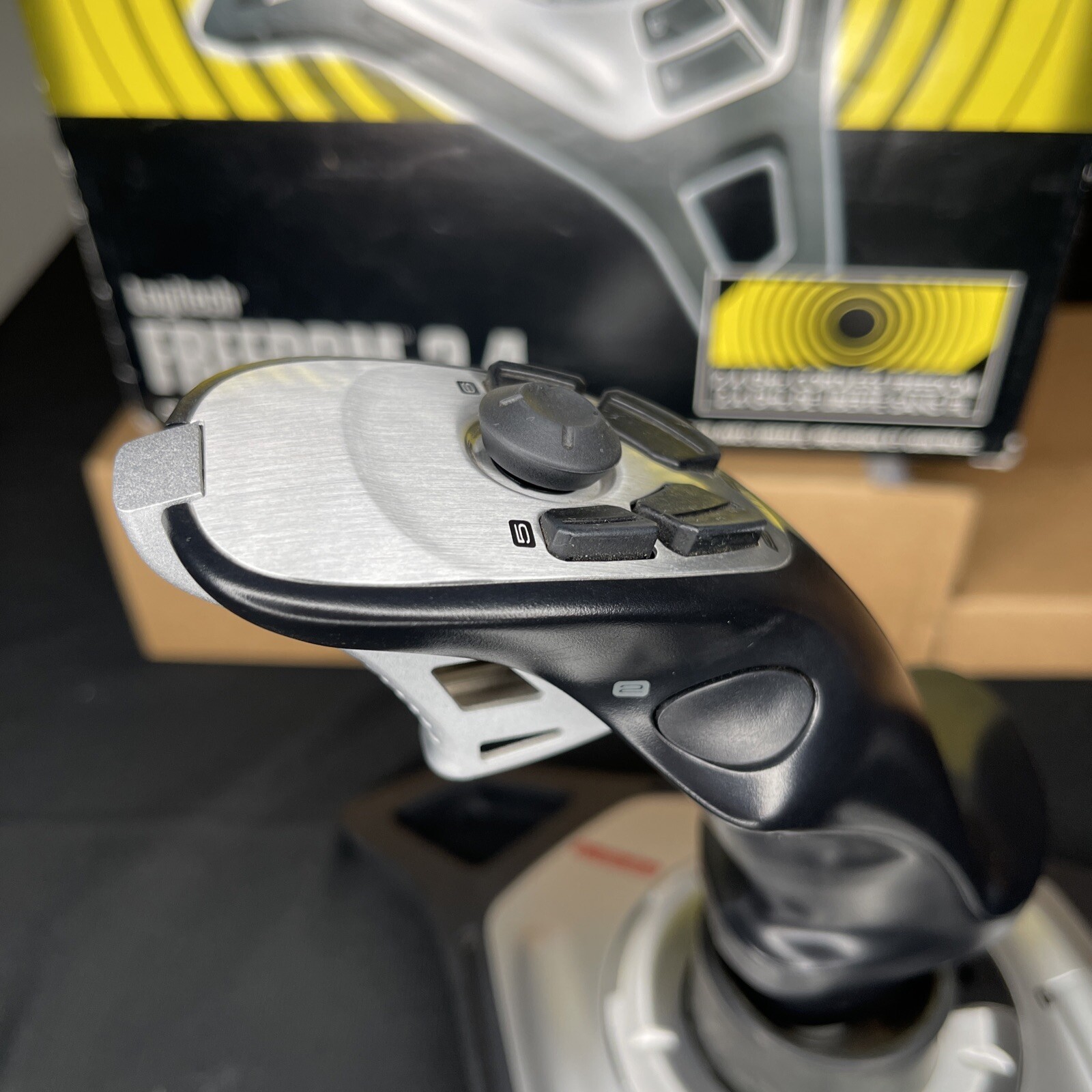 MINT CIB Logitech Freedom 2.4 GHz Wireless PC/ MAC Joystick & Receiver ...