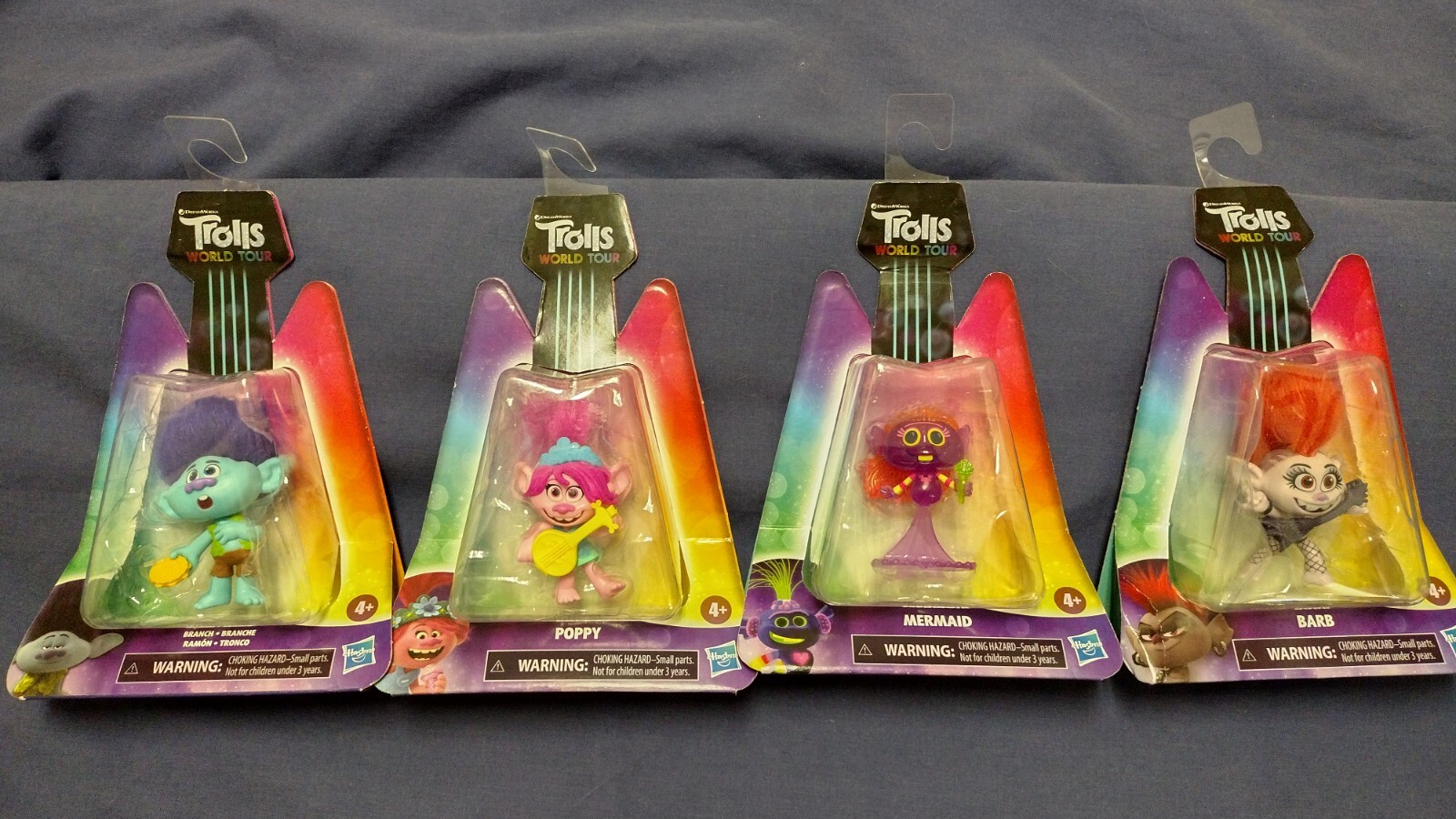 New Trolls World Tour Branch Poppy Mermaid Barb Figure Figurine Toy Set ...