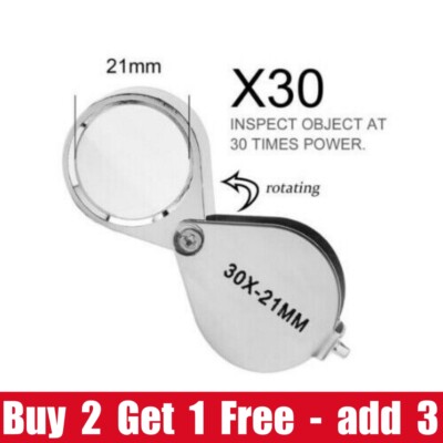 Jewellers x 30 Magnifier Loupe Glass Jewellery Antiques Hallmark Eye ...