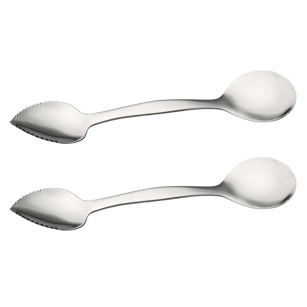 2PCS Stainless Steel Spoons Double-head Digging Scoop Multipurpose | eBay