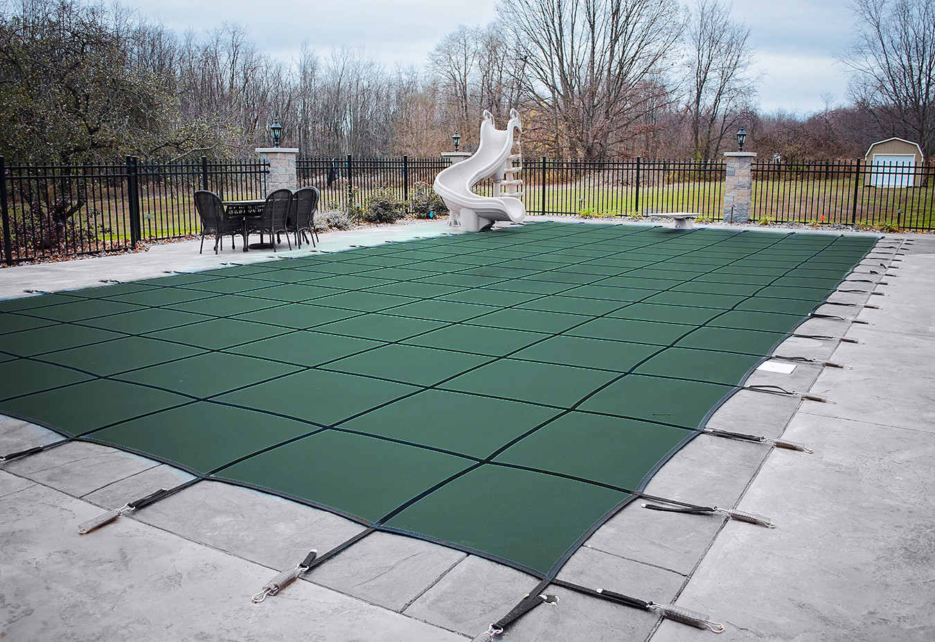 HPI Rectangle GREEN MESH In-Ground Swimming Pool Safety Cover - Choose ...