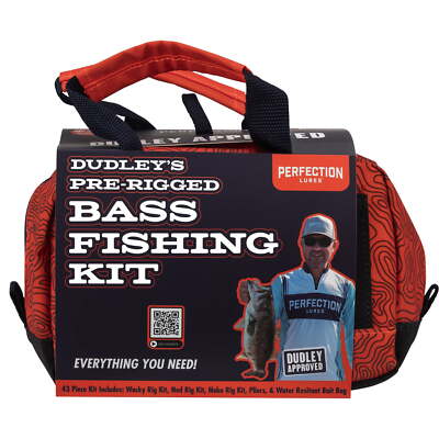 Perfection Lures Dudley's Pre-Rigged Soft Plastics Bass Fishing Kit | eBay