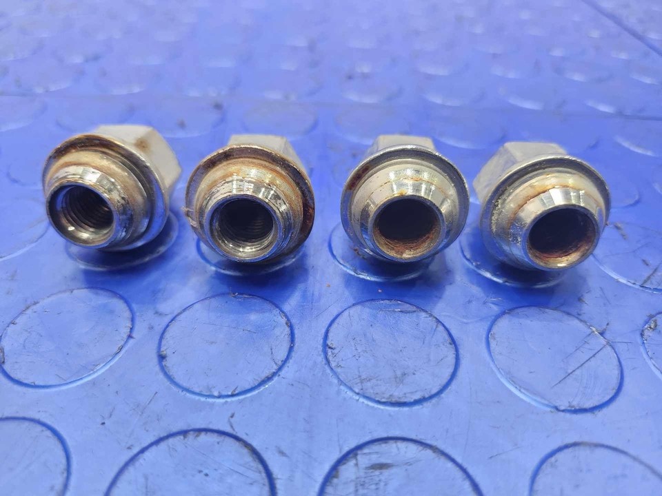 Kia Hyundai Steel Wheel Lug Nuts (4) Forte Elantra Accent Ioniq OEM ...