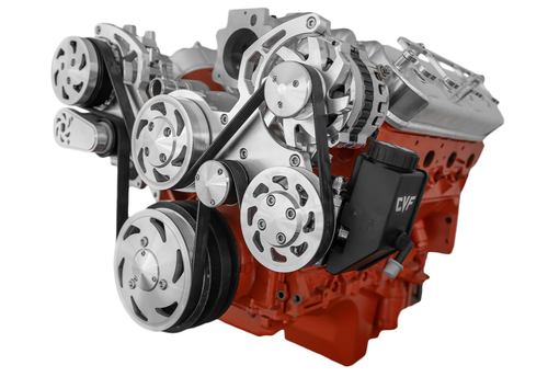 LS CHEVY LS3 Serpentine Kit All Inclusive AC ALT PS LS1 Pulleys Billet ...