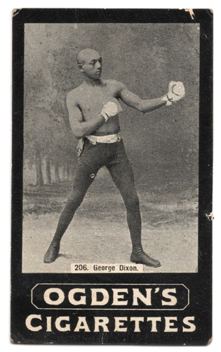 George Dixon Boxer Tobacco Card 1902 First Black Athlete World Champion ...