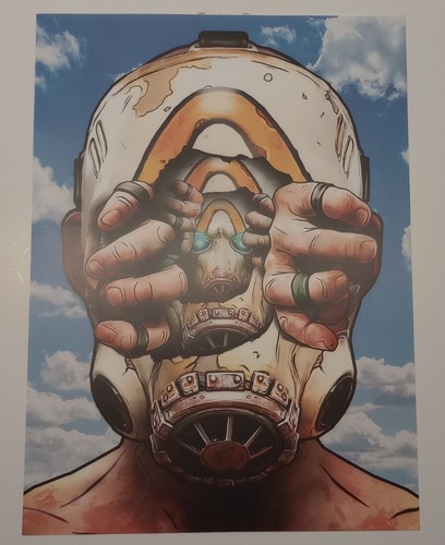 Borderlands 3 Psycho Poster Art Print 11 x 15. Surreal Psycho Bandit ...