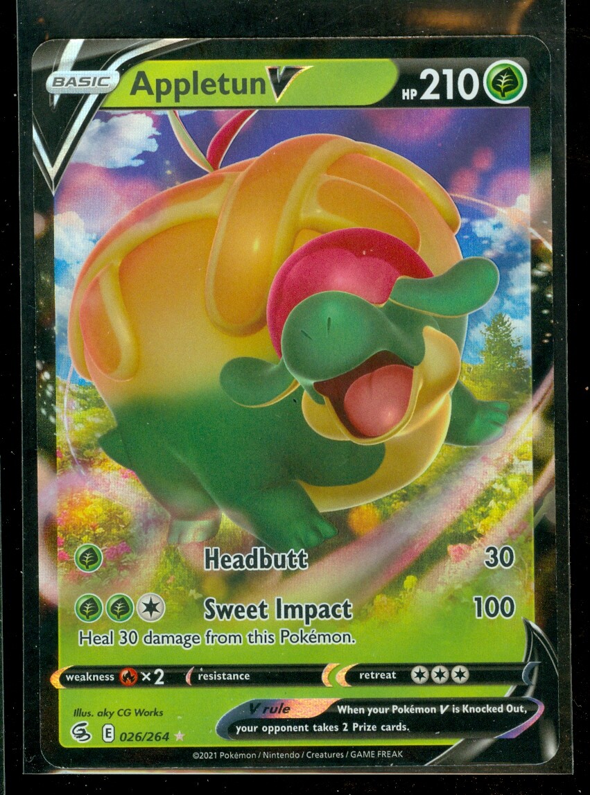 Pokemon APPLETUN V 026/264 Fusion Strike - ULTRA RARE HOLO - MINT | eBay