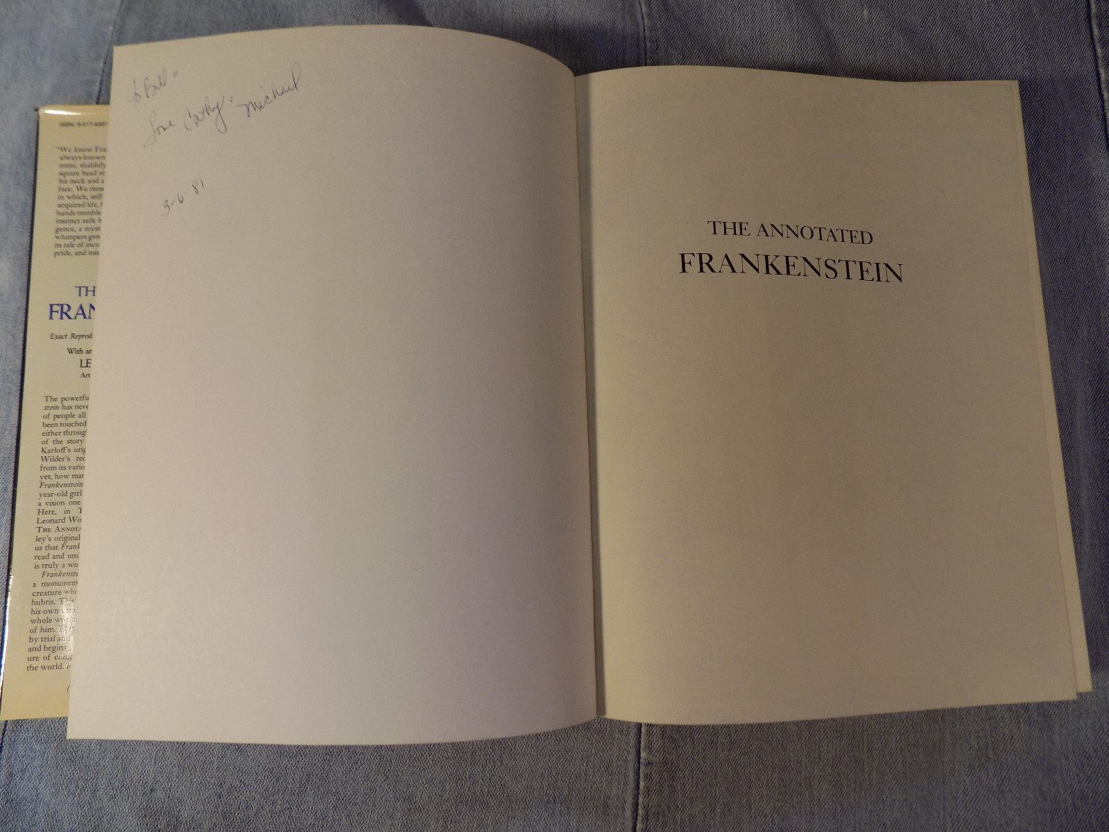 The Annotated Frankenstein Notes Leonard Wolf illustrated Marcia ...