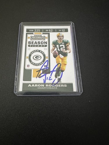 Aaron Rodgers Signed Autographed NFL Packers Steelers 2019 Panini ...