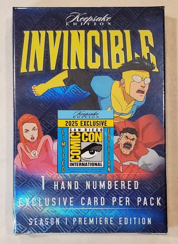2025 SDCC Invincible Keepsake Edition Numbered Exclusive Card Pack ...