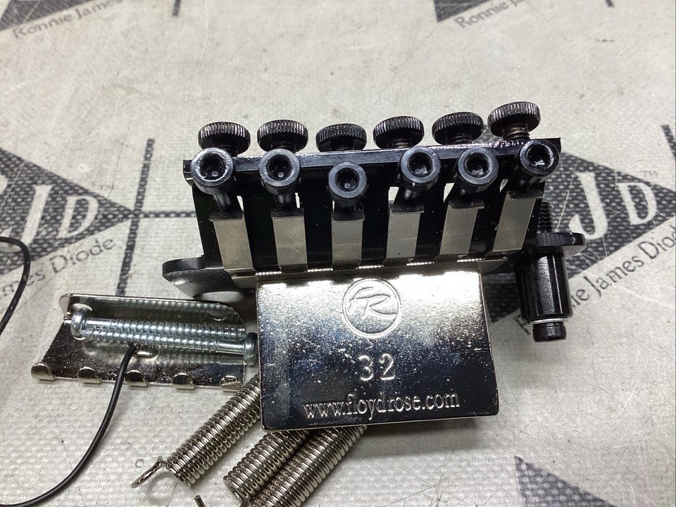 Jackson Logo Floyd Rose Locking Tremolo Bridge Vibrato Black 32mm | eBay