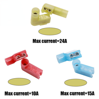 Insulated Flag Terminal Connectors Crimp On Right Angle Terminals ...