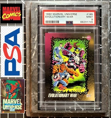 1992 Marvel Universe - #185 Evolutionary War - PSA 9 MINT - LOW POP | eBay