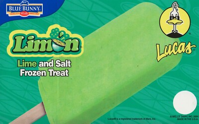 Lot of 2 Lucas Limon (Blue Bunny) Ice Cream Truck Decal Sticker 8"x 5 ...