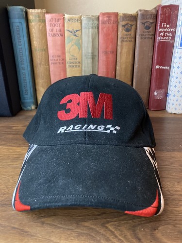 3M Racing NASCAR Embroidered Black Strapback Racing Hat | eBay
