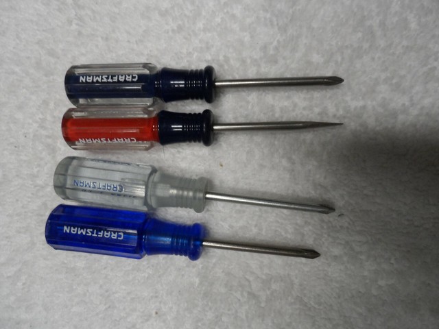Craftsman NOS Mini Phillips Slotted Screwdriver Set 1-1/2" Made in USA ...
