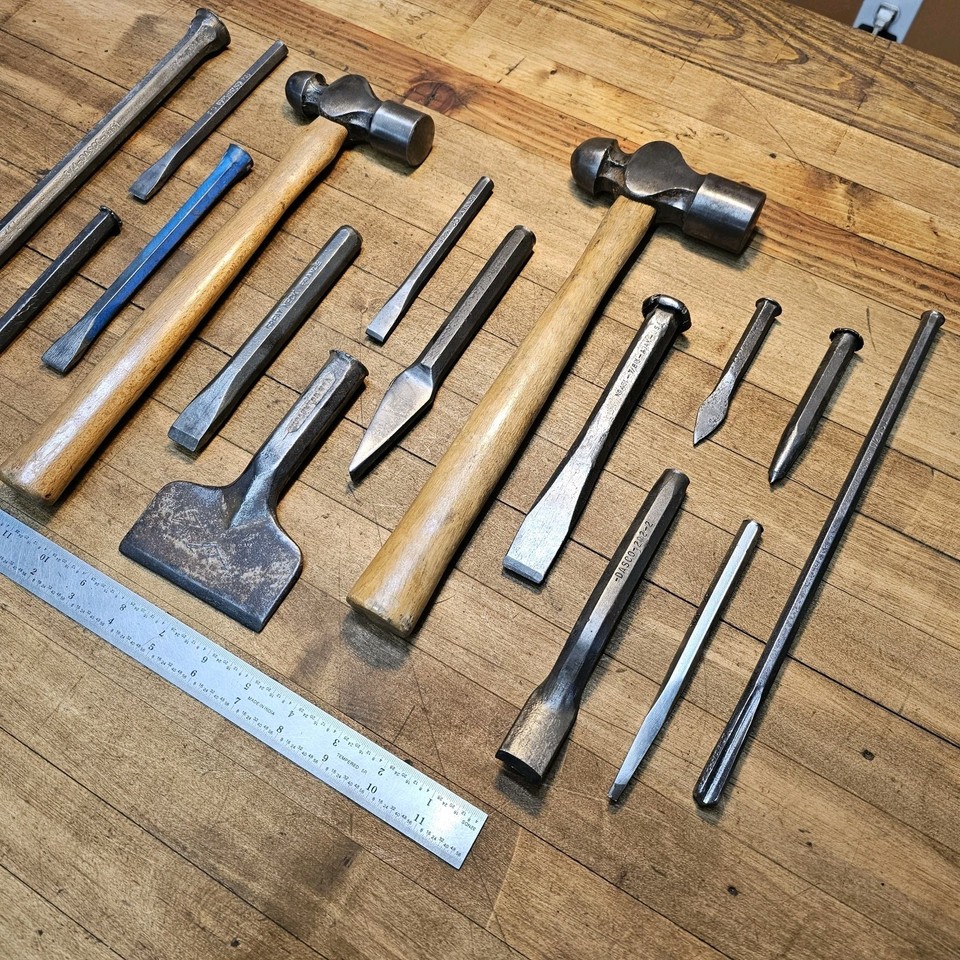 Blacksmith Tools FORGE ANVIL CHISELS Shaping Forging Tools Hammers ...