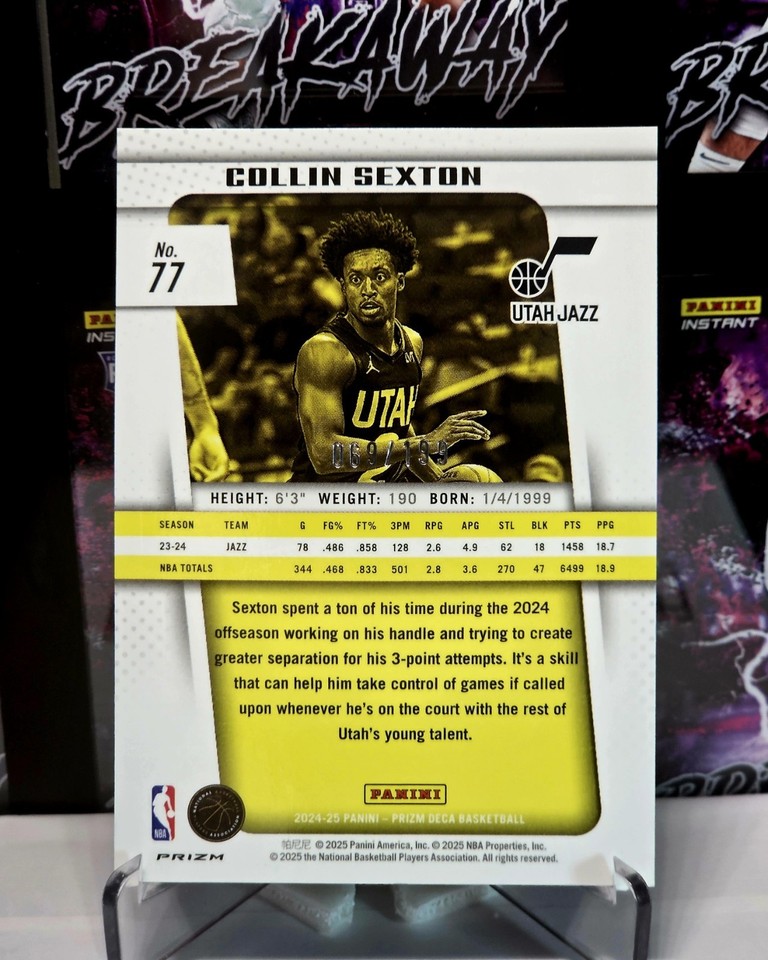 2024-25 Prizm Deca NBA COLLIN SEXTON Red #069/199 | eBay Australia