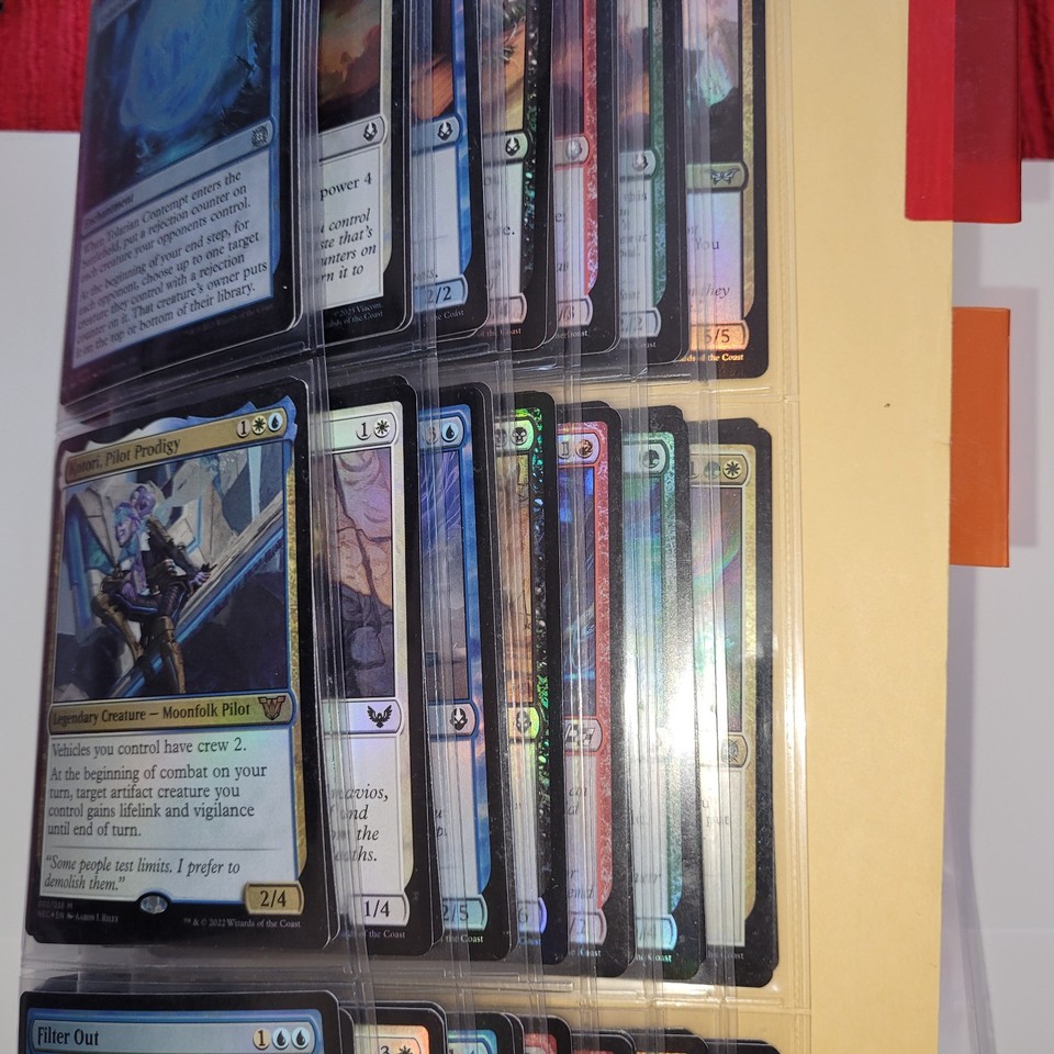 7 Pages of FOILS MTG Cards Collection in Binder. And 1,000+ Random ...