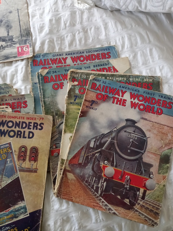 Vintage Job Lot Railway magazines - Railway Wonders Of The World 1935 ...
