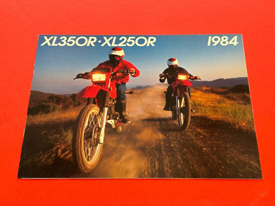 Original 1984 Honda XL350R-XL250R Dealer Sales Brochure | eBay