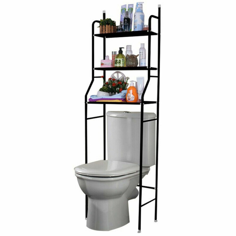 3 Tier Over Toilet Storage Rack Bathroom Organizer Space Saver Shelf ...