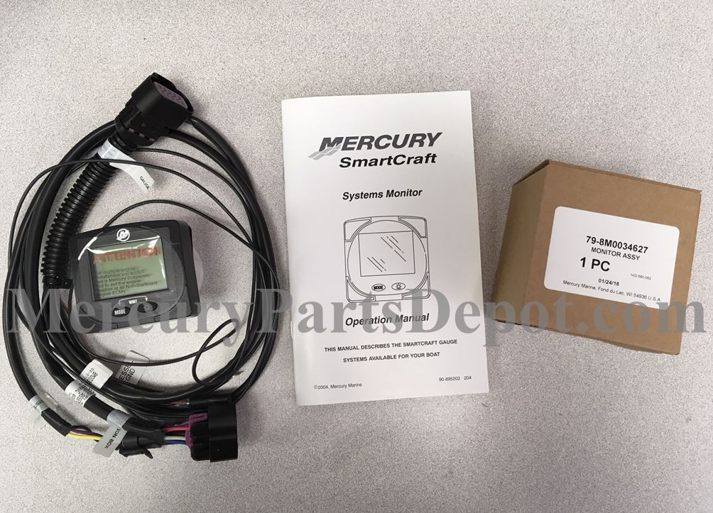 New Mercury/ Mercruiser OEM Smartcraft SC1000 System Monitor Kit 79 ...