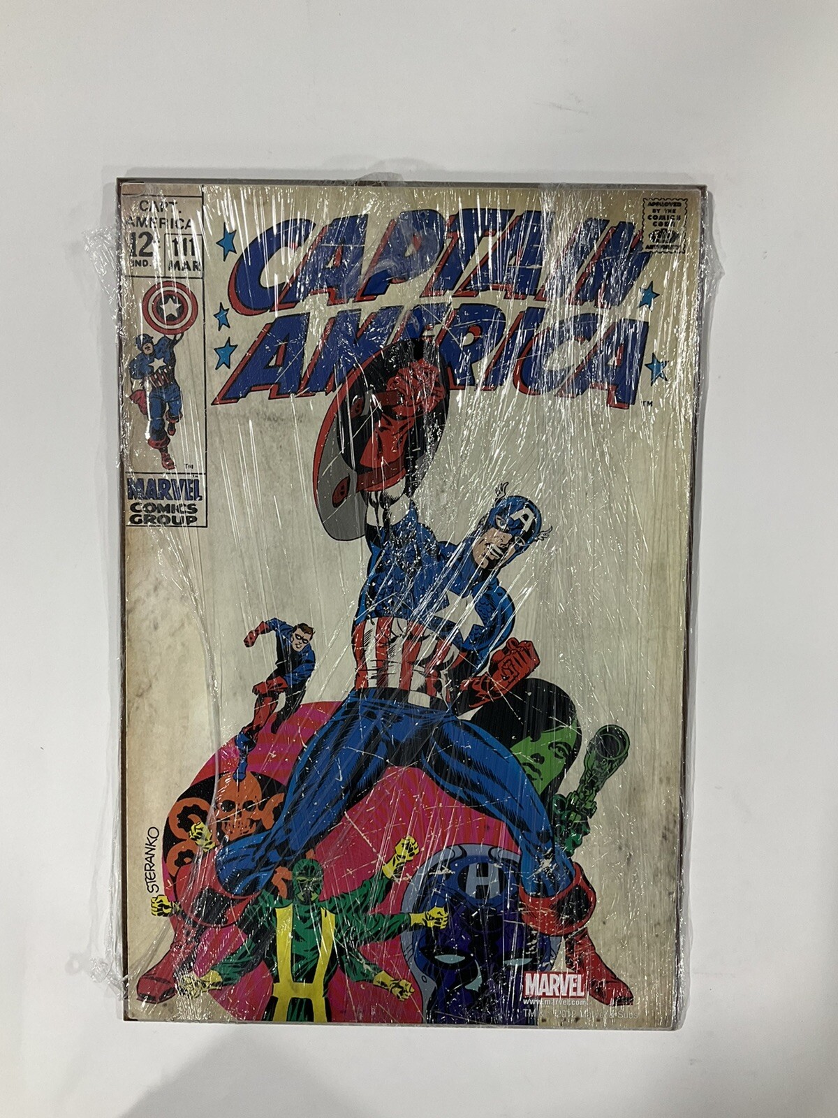 Captain America 111 Steranko Cover Wood Wall Art plaque 13x19 Marvel | eBay