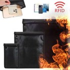 Faraday Bag Fireproof & Water Resistant Bag, Anti-Theft Hacking Pouch ...