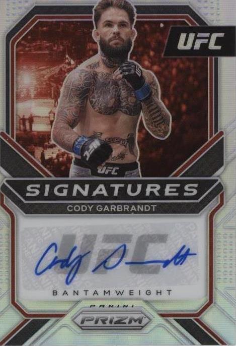 2021 Panini Prizm UFC - Signatures Cody Garbrandt #SG-CGB Silver Prizm ...