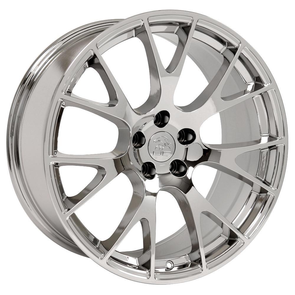 Chrome 22 inch 5x5.5 Rims & Goodyear Tires Fit Dodge RAM 1500 Durango ...
