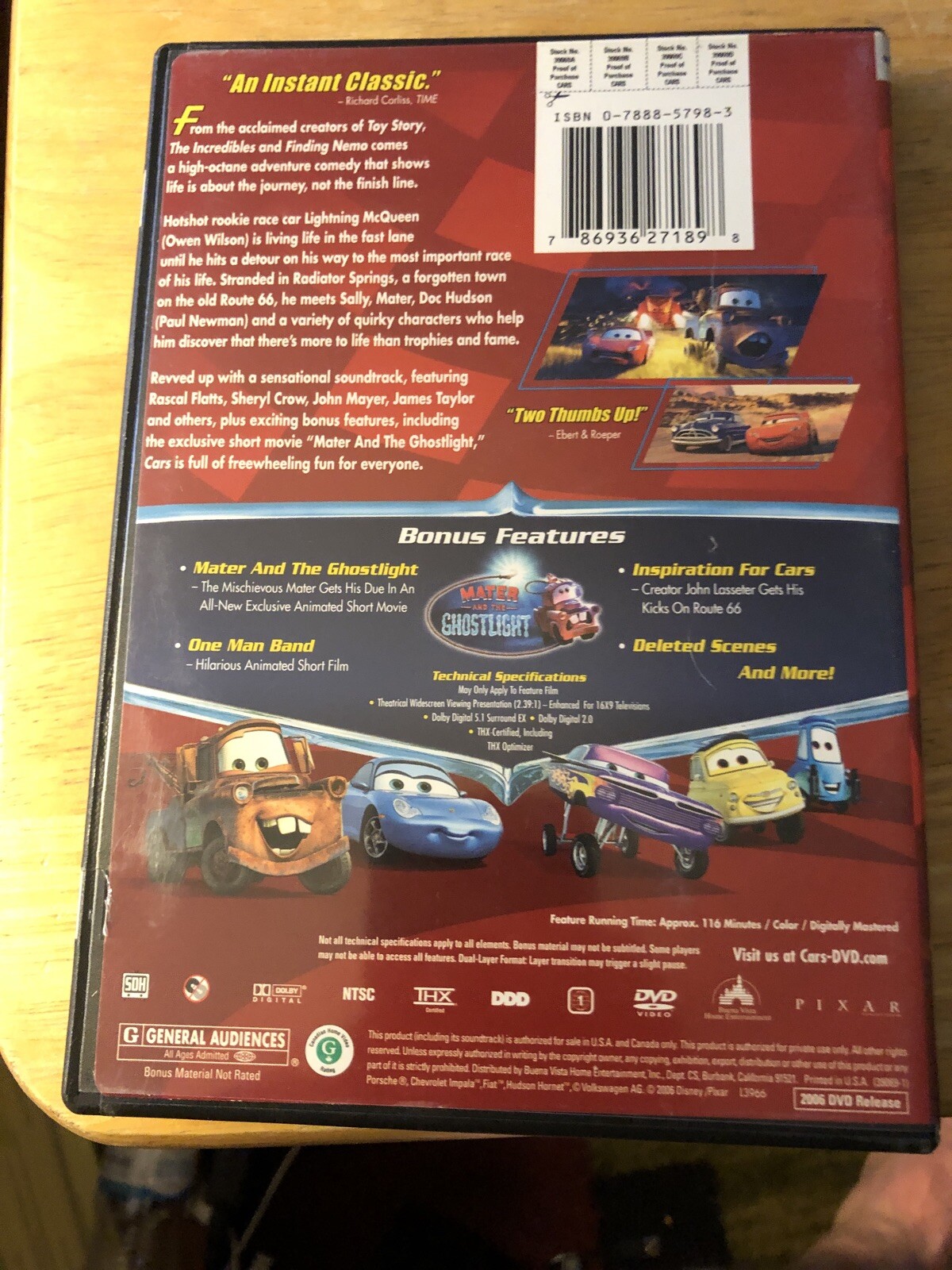 Cars Widescreen (DVD, 2006) 786936271898| eBay