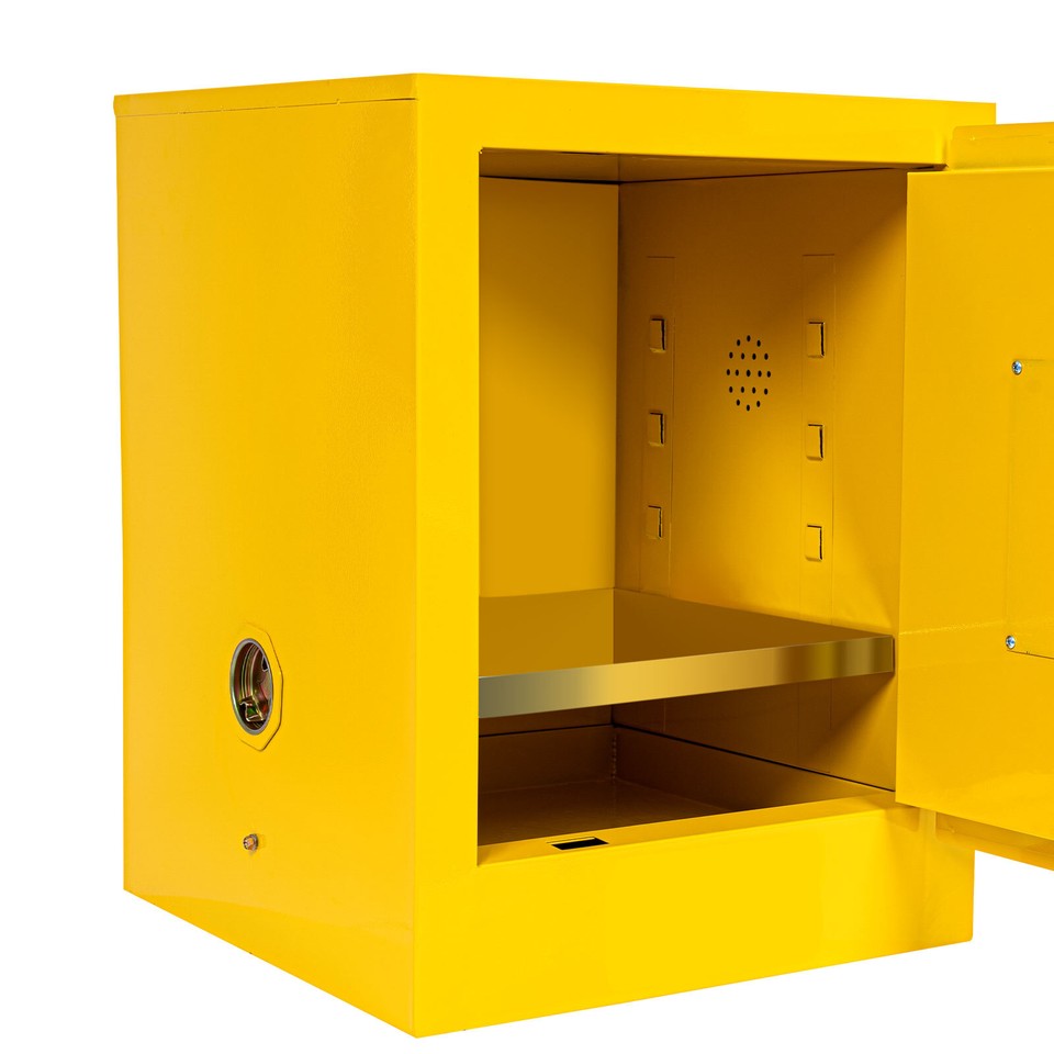 45.5L/12gal Fireproof Safety Storage Welded Cabinet Bin Flammable ...