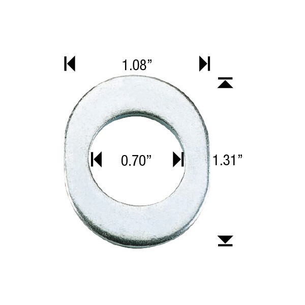 Cragar Keystone S/S Uni-Lug Centered Chrome Washers | Zinc Plated ...