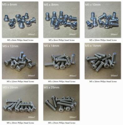 M2 M2.5 M3 M4 M5 Philips Head Screw ( 2mm to 25mm ) | eBay