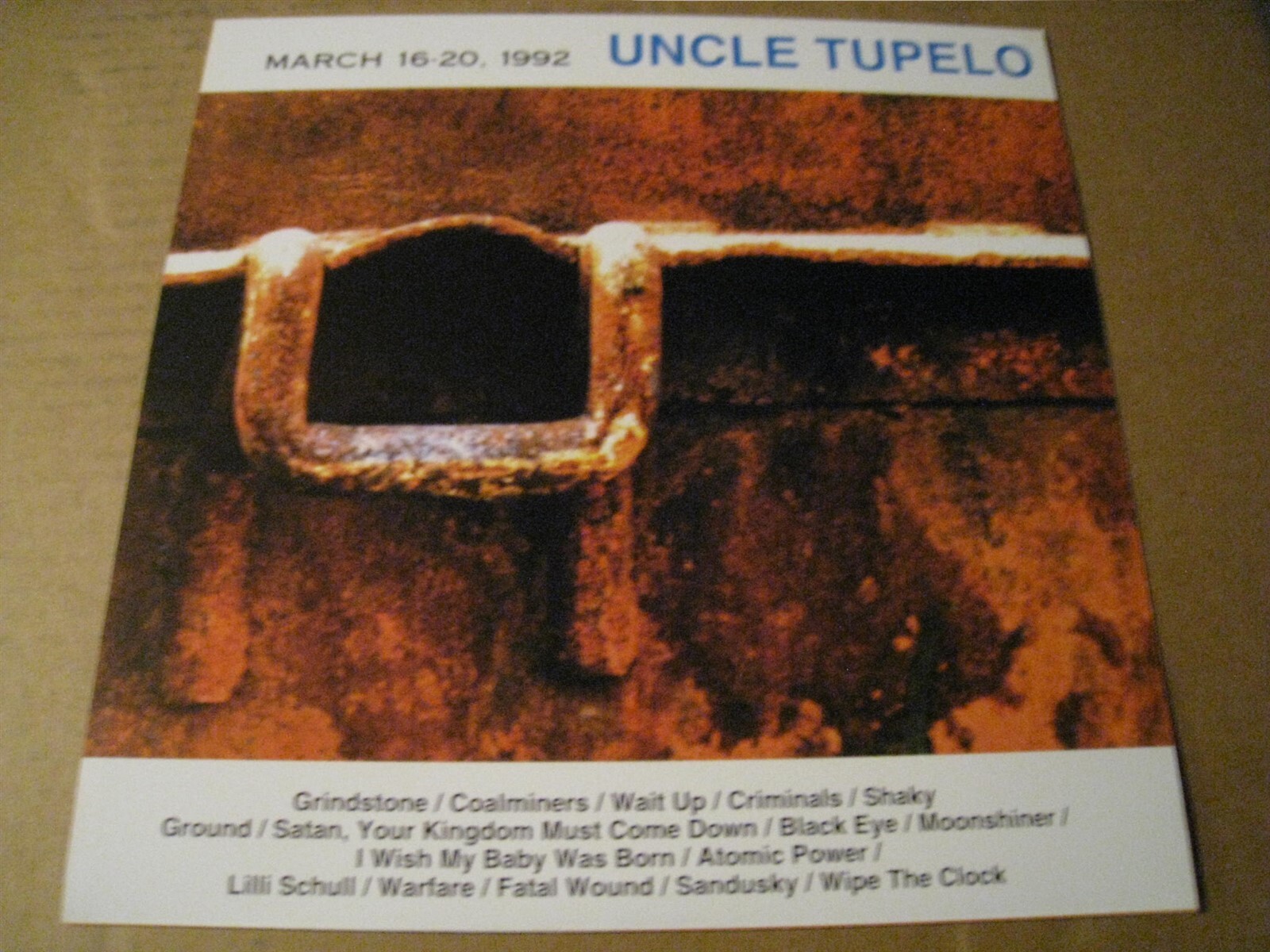 Uncle Tupelo Poster Flat Still Feel Gone March 1992 | eBay