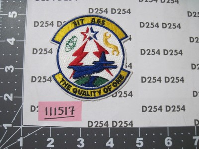 USAF AIR FORCE Squadron patch 317th AIRCRAFT GENERATION AGS maintenance ...