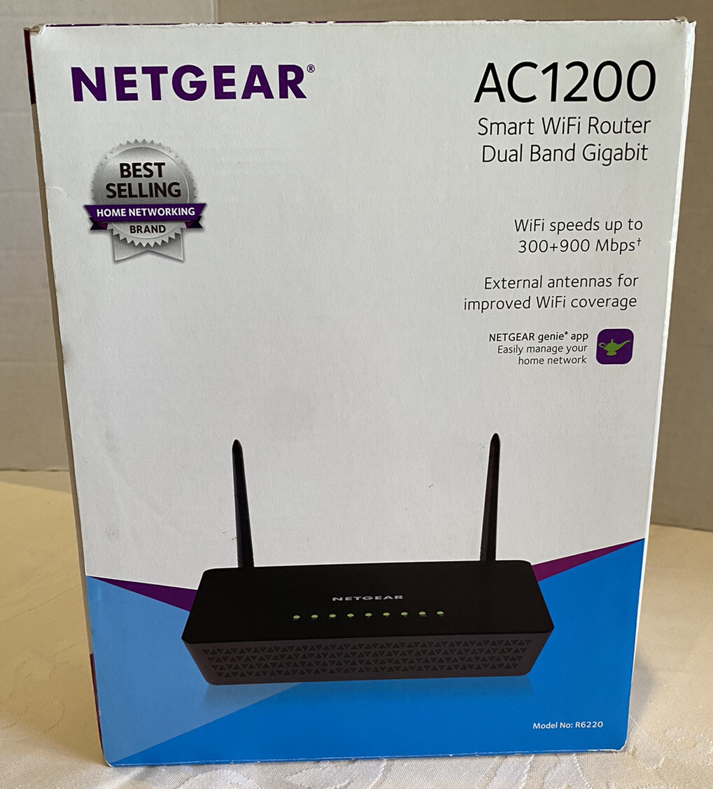 Netgear AC1200 Dual Band Gigabit Smart WiFi Router (R6220) - New | eBay