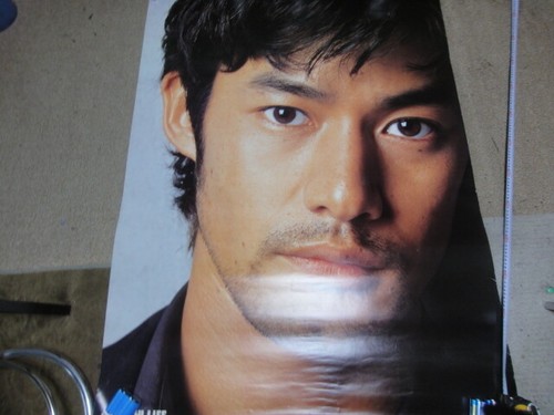 Asahi Life Insurance Extra Large Poster Yutaka Takenouchi ED | eBay