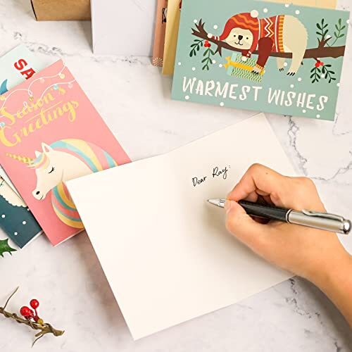 24 Pack Christmas Cards with Envelopes Happy Holiday Christmas Greeting ...