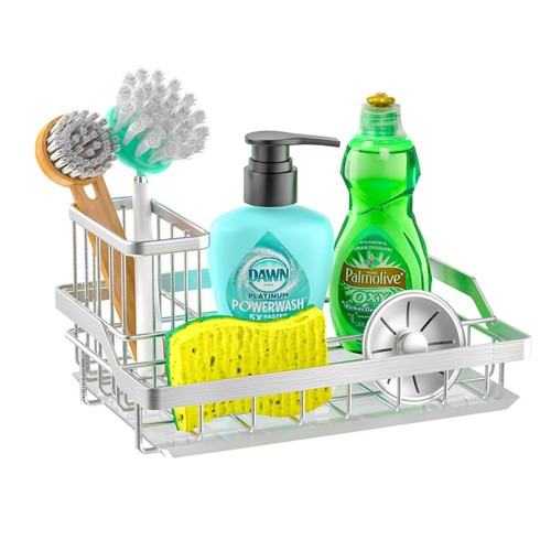 Sponge Holder For Kitchen Sink Sink Caddy With Removable Drip Tray ...