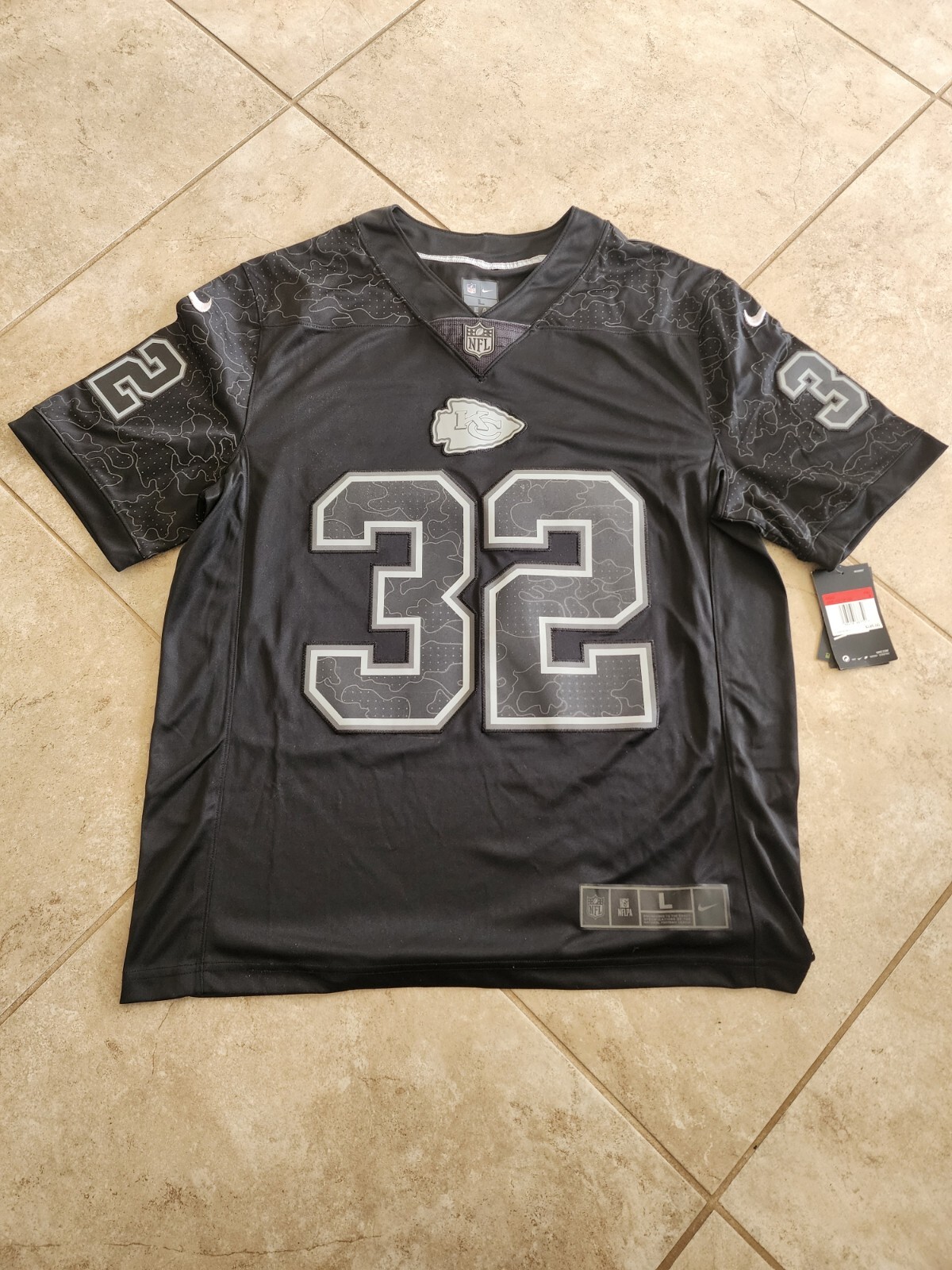 Nike Tyrann Mathieu Kansas City Chiefs RFLCTV NFL Football Jersey Black ...